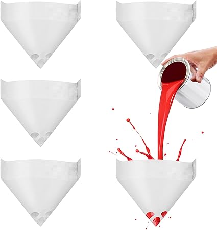 Amazon.com: 500 Pcs Paint Strainers Disposable Paint Filter Resin ...