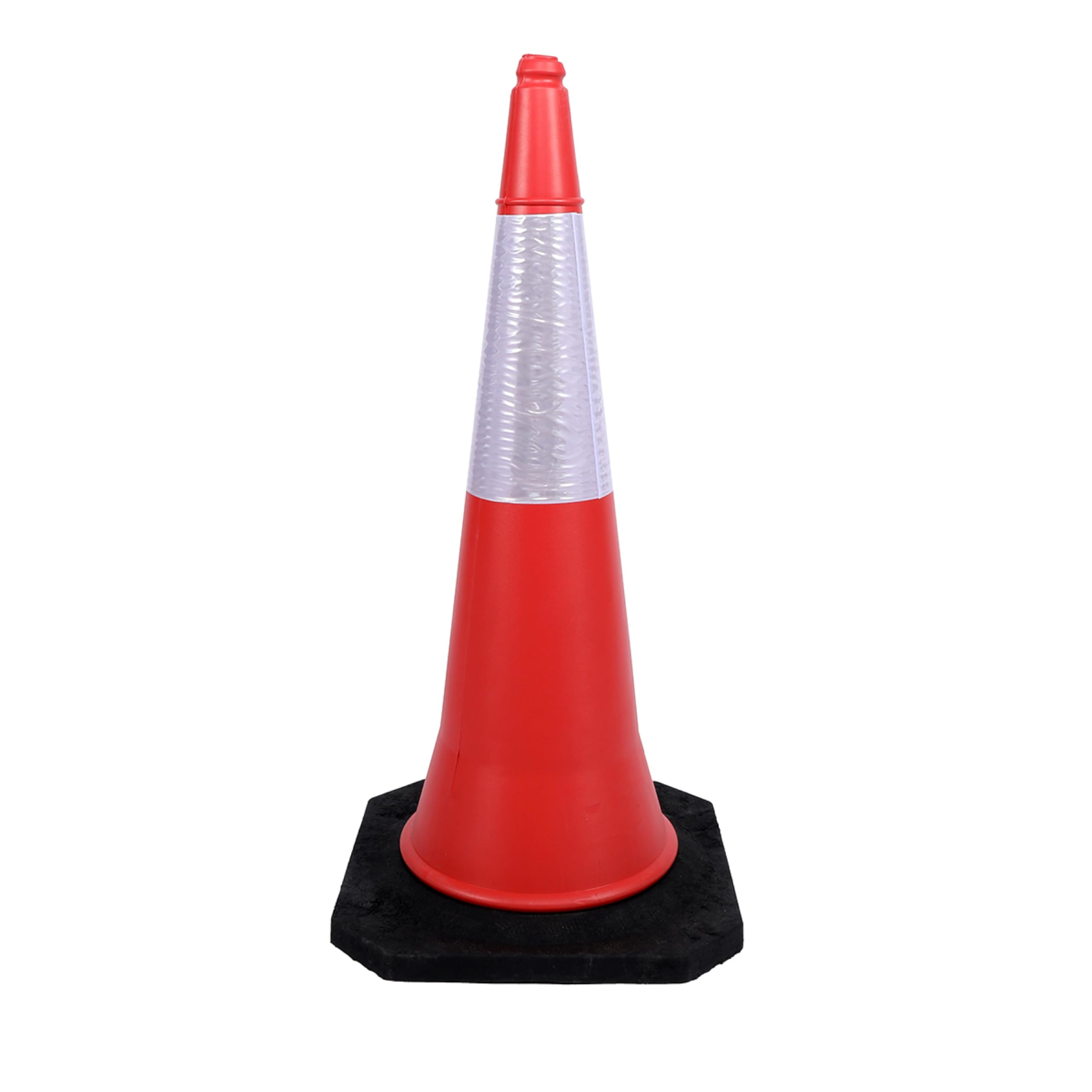 Lawazim Road Cone -1meter- High-Visibility Reflective Safety Cone with ...