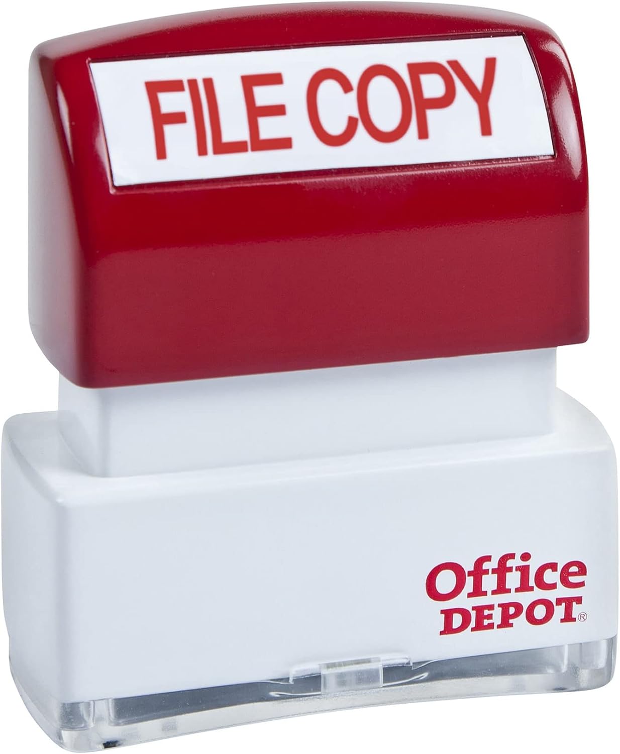 Amazon.com : Office Depot Pre-Inked Message Stamp, ""File Copy"", Red ...