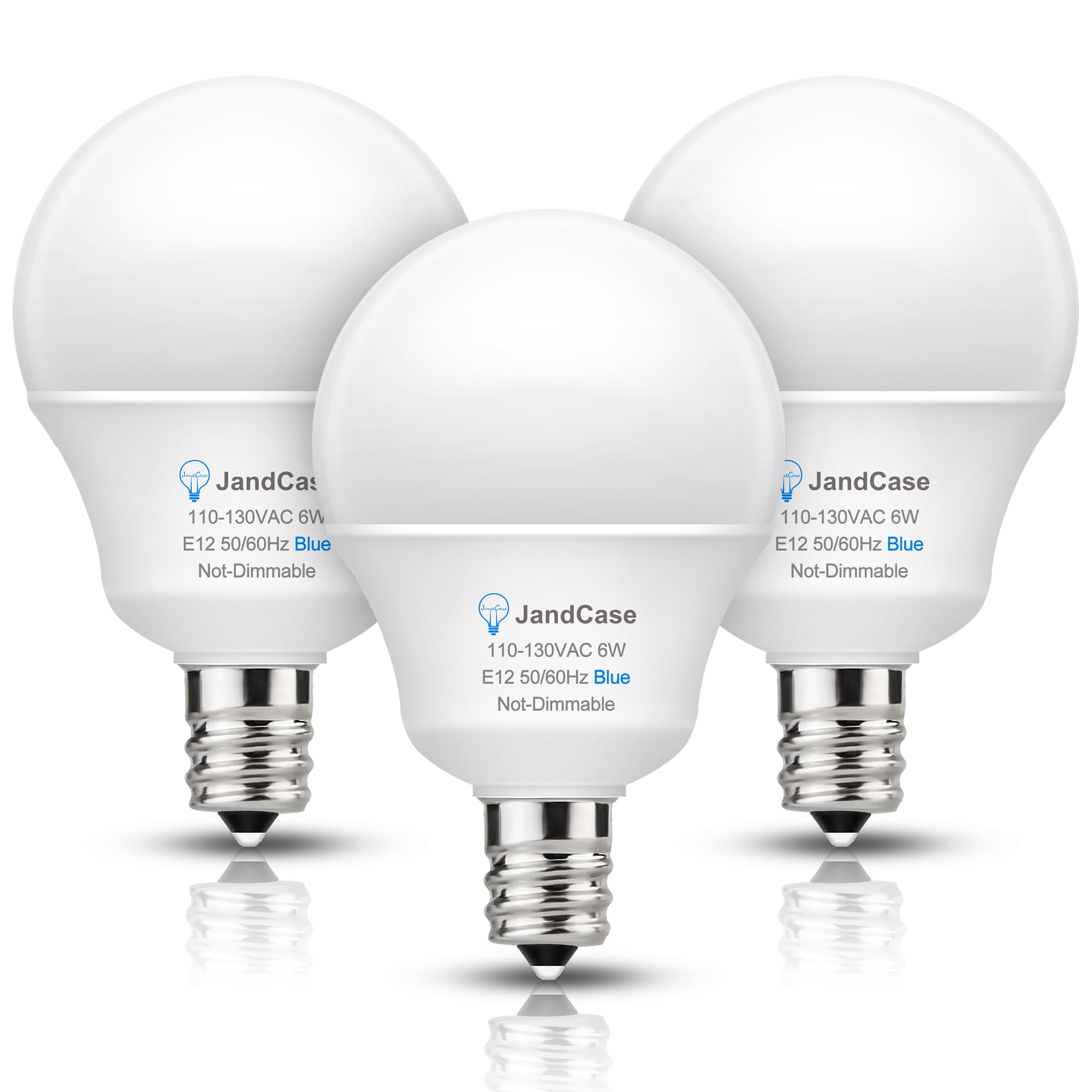 Snapklik.com : E12 Blue Light Bulbs, 6W LED Ceiling Fan Light Bulbs ...