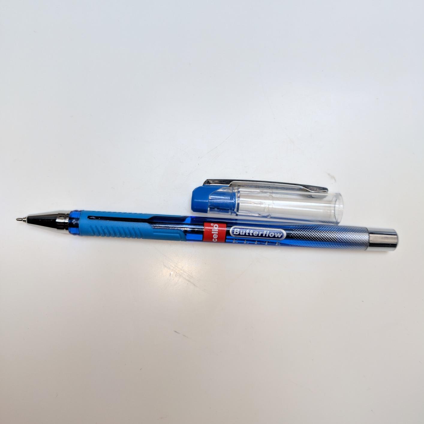 Cello Butterflow Elite Ball Pen - Pack of 6 (Blue) : Amazon.in: Office ...