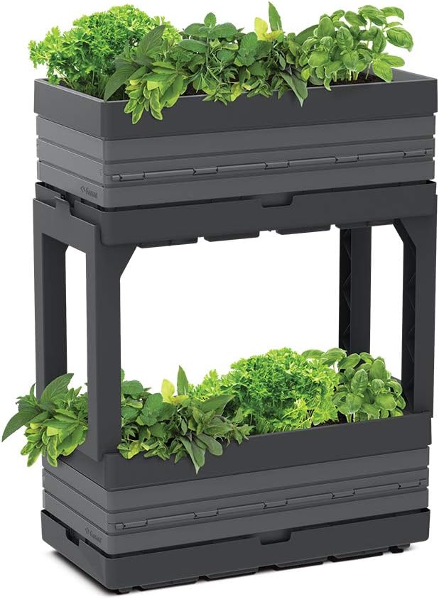 GARANT Modular Raised Garden Beds – Mid-Depth Planters for Herbs ...