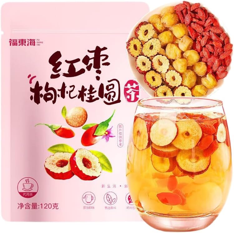 Amazon.com : Red Date Longan Goji Berry Tea - 10 Tea Bags (120g/bag) of ...