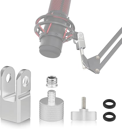 Amazon.com: Microphone Mount Adapter for Hyperx Quadcast with 3/8" or 1 ...