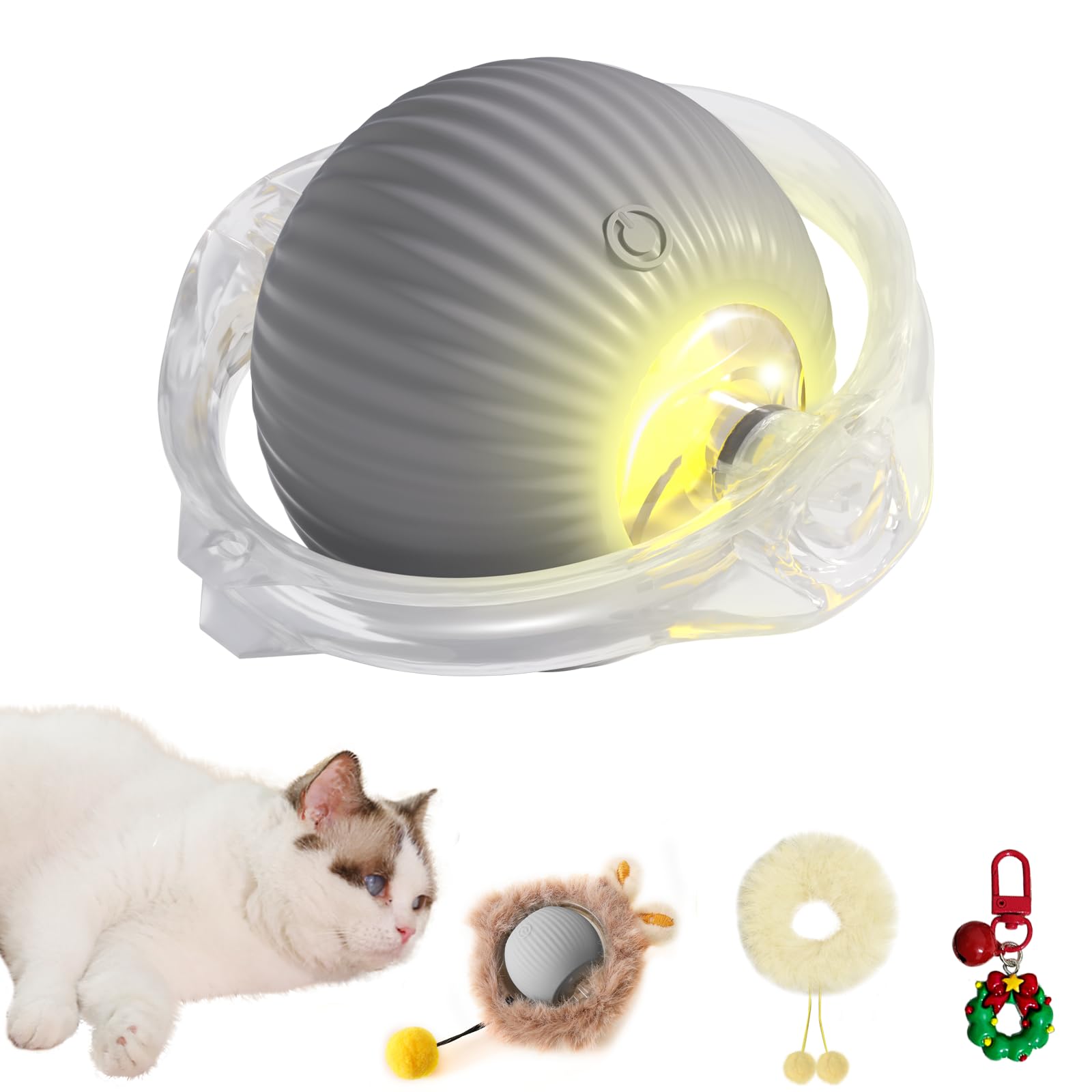 Rollraptor Interactive Pet Toy Ball Automatic Interactive Cat Toy Ball ...