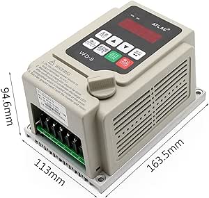 TOCOCO 2.2KW 110V 220V VFD Single Phase Input 3 Phase Output Frequency Converter Inverter Pump ...