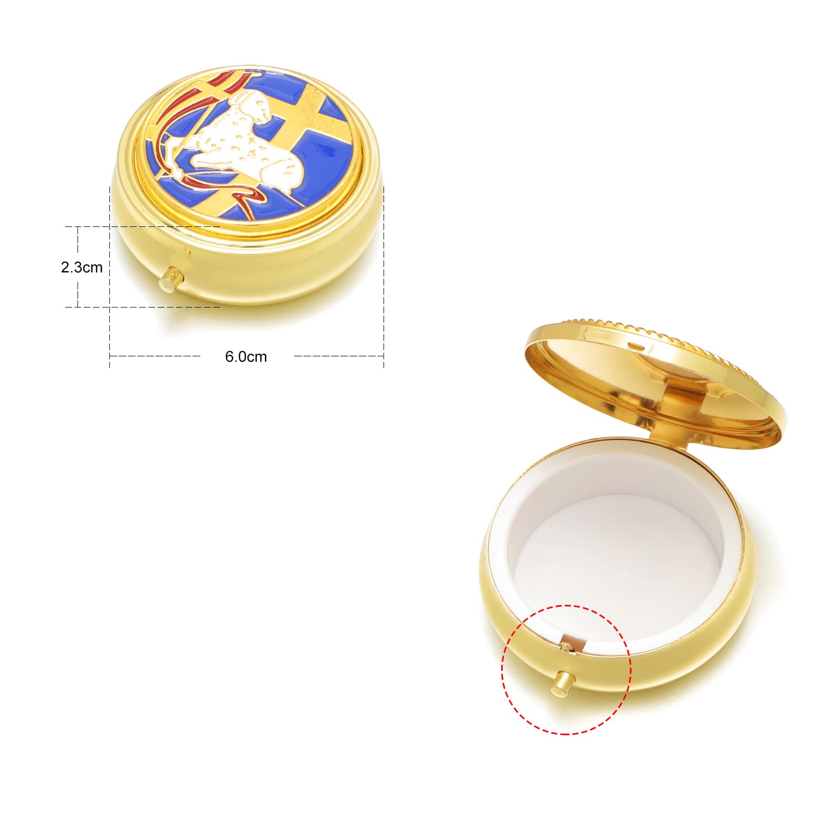 Snapklik.com : Pyx For Communion Host Catholic, Baptism Keepsake Box ...
