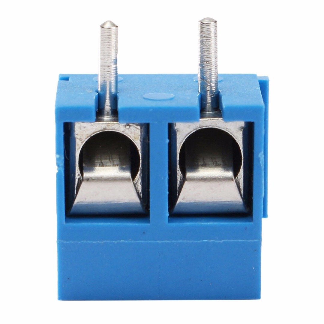 Terminal Blocks 20-Pack Blue 5mm Pitch 2-Pin PCB Screw - 2-Way ...