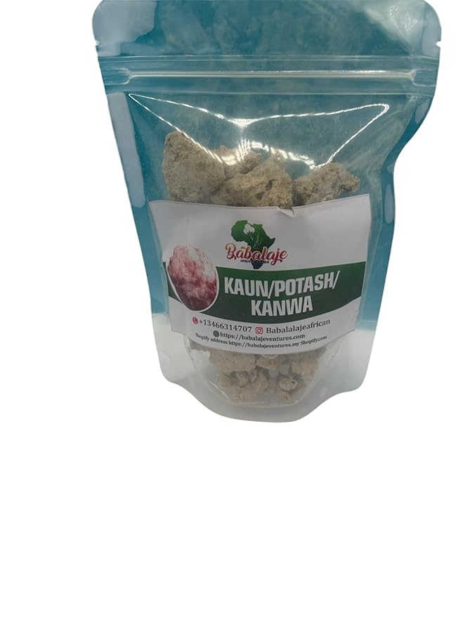 Amazon.com : Babalaje African Kaun Potash Kanwa, Traditional Cooking ...