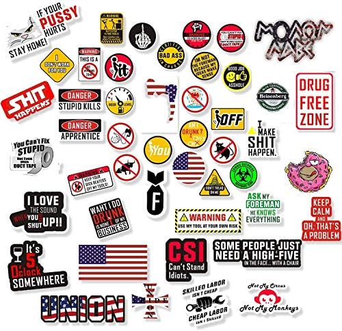 Amazon.com: 1 Set (MEGA Pack #1) Best Hard Hat Stickers - Union Decals ...