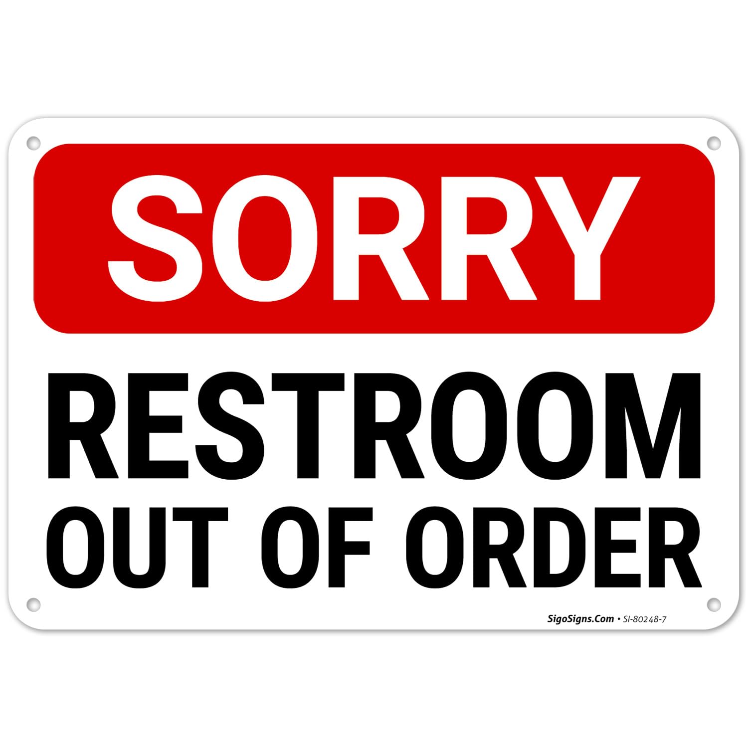 Sorry Out Of Order Sign 10in X 3in Out Of Order Magnet Magnetic