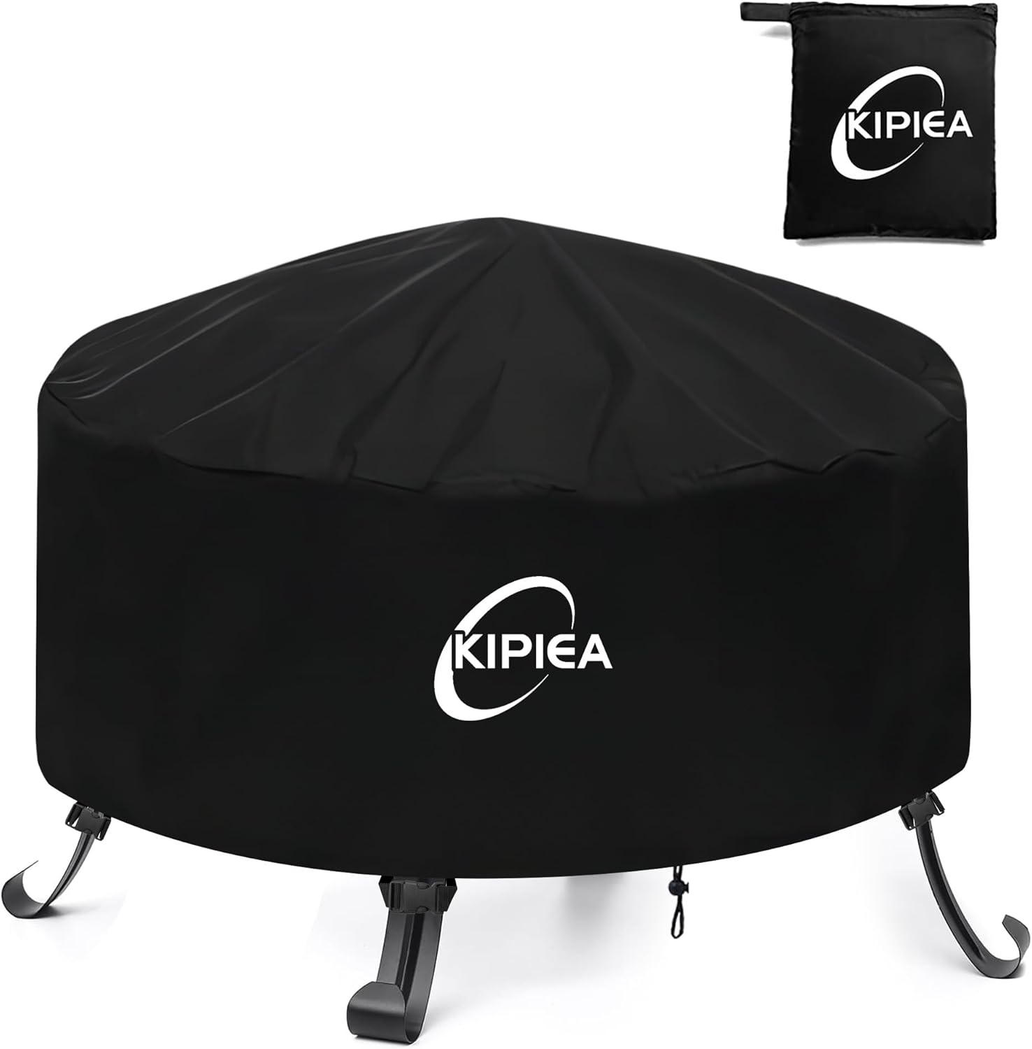 Kipiea Fire Table Cover, Waterproof Round Fire Pit Cover, Outdoor Patio ...