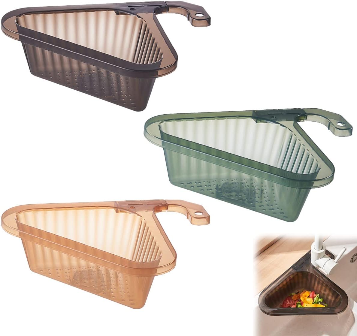 Nchampionba 4 Pack Kitchen Sink Drain Basket Swan Drain Rack ...