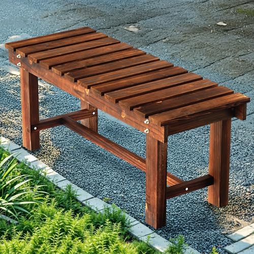 Amazon.com: Outdoor Garden Bench, Weatherproof Patio Benches 2-Person ...