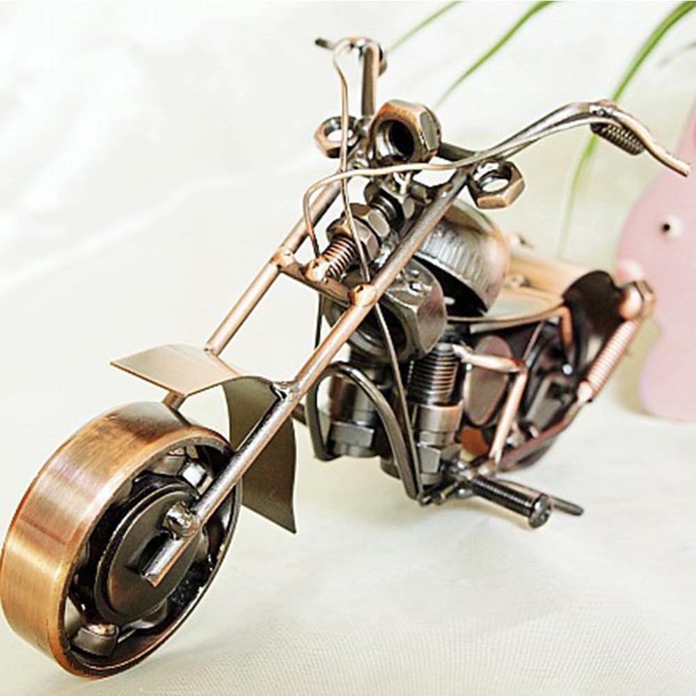 Amazon.com: SizendHK Metal Motorcycle Gifts, Motorcycle Decoration Iron ...