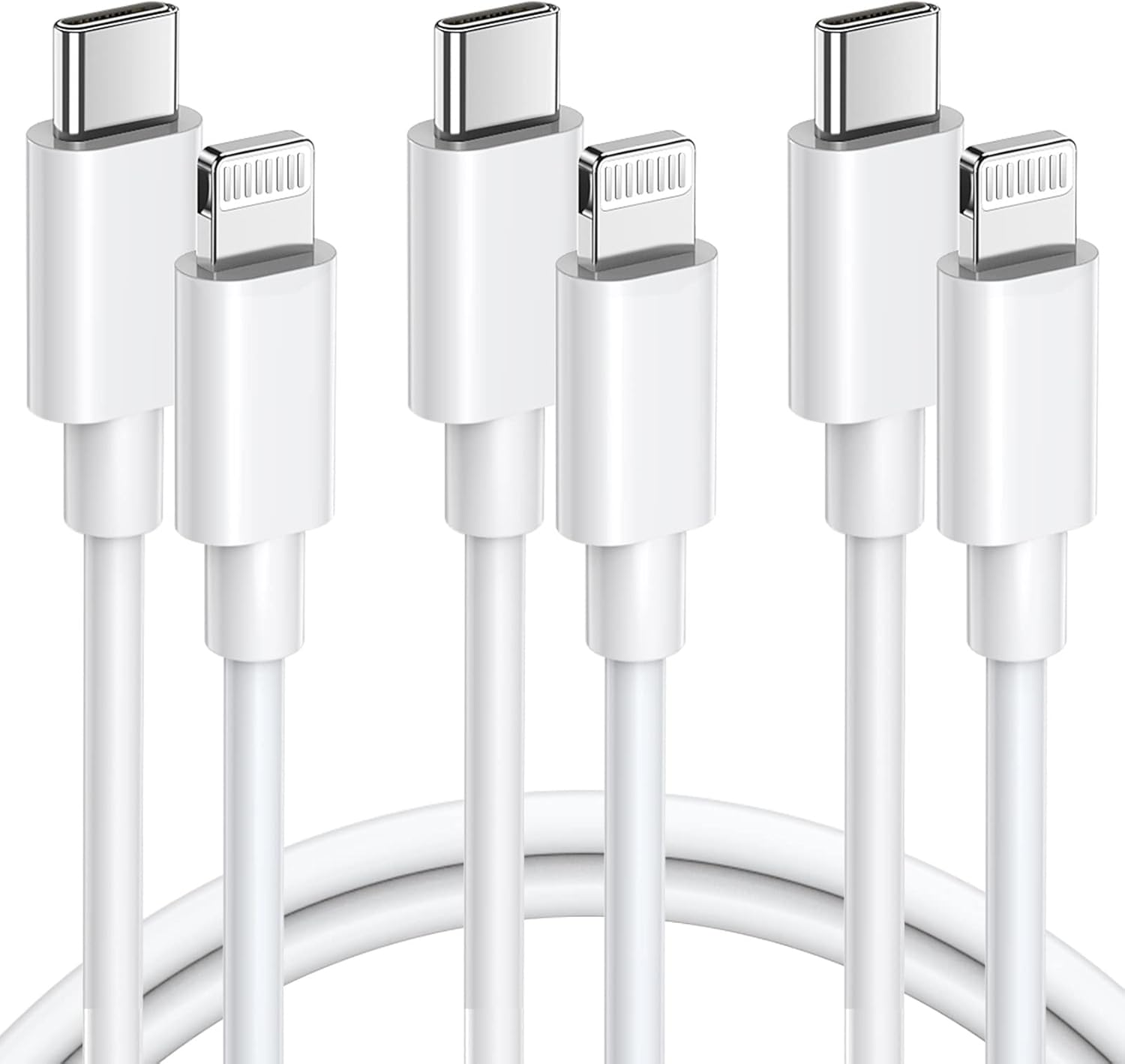 Amazon.com: Nikolable USB C to Lightning Cable [MFi Certified] 3 Pack ...