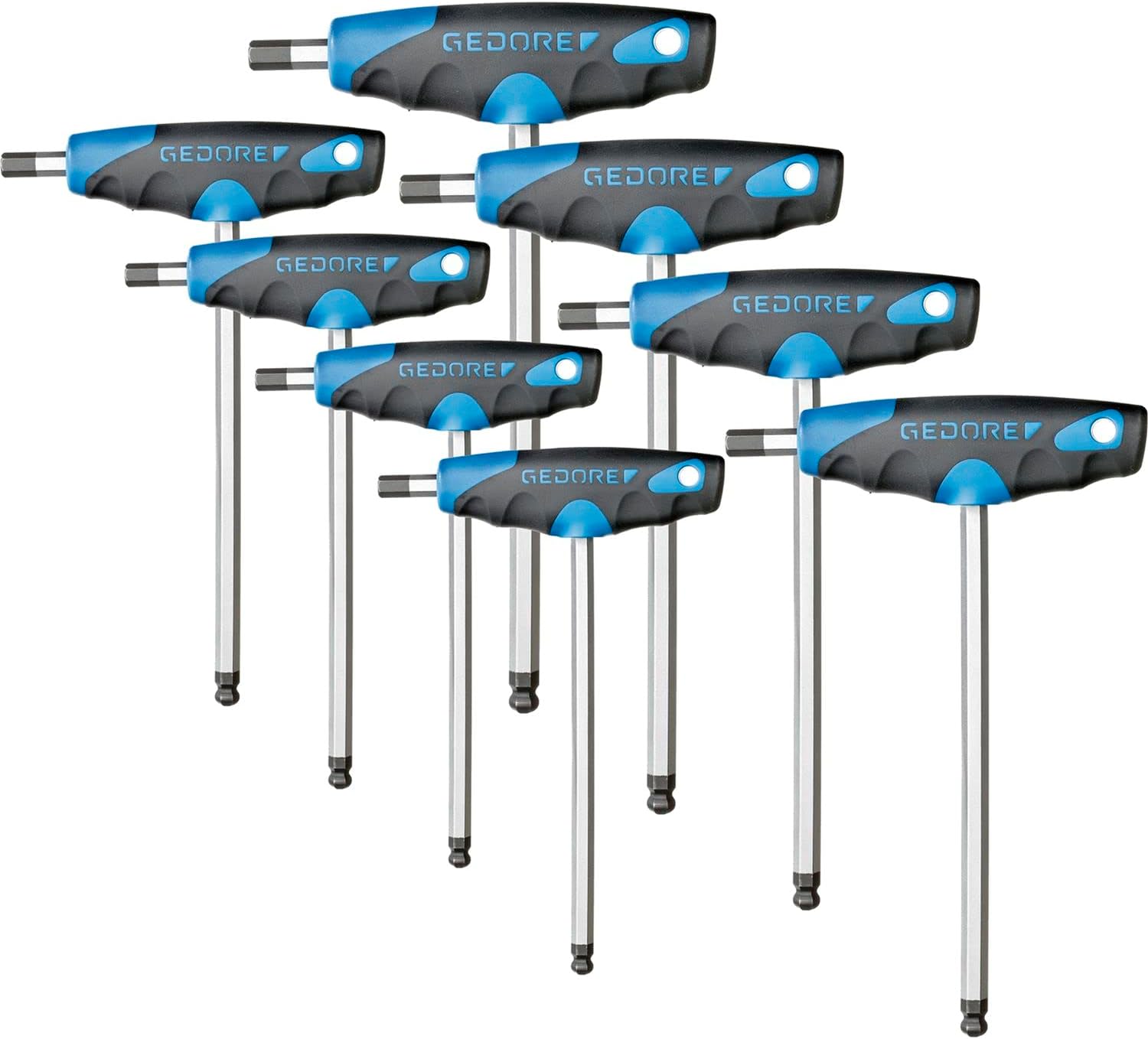GEDORE Winkelschraubendreher-Satz 8-teilig, für Innensechskant ...