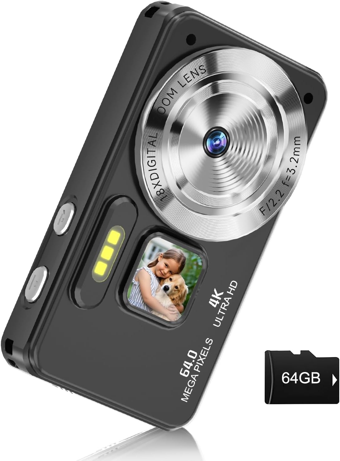 Amazon.com : Digital Camera, Autofocus 4K 64MP Point and Shoot Digital ...