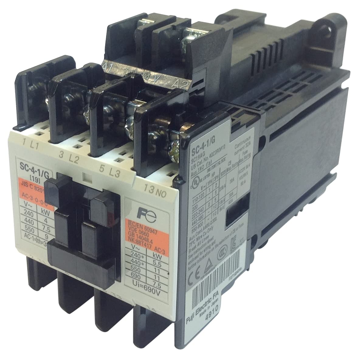 SC41/G-1A/24 | SC19AG-E10 | FUJI SC4-1/G DC24V 1A CONTACTOR 1 N/O AUX ...