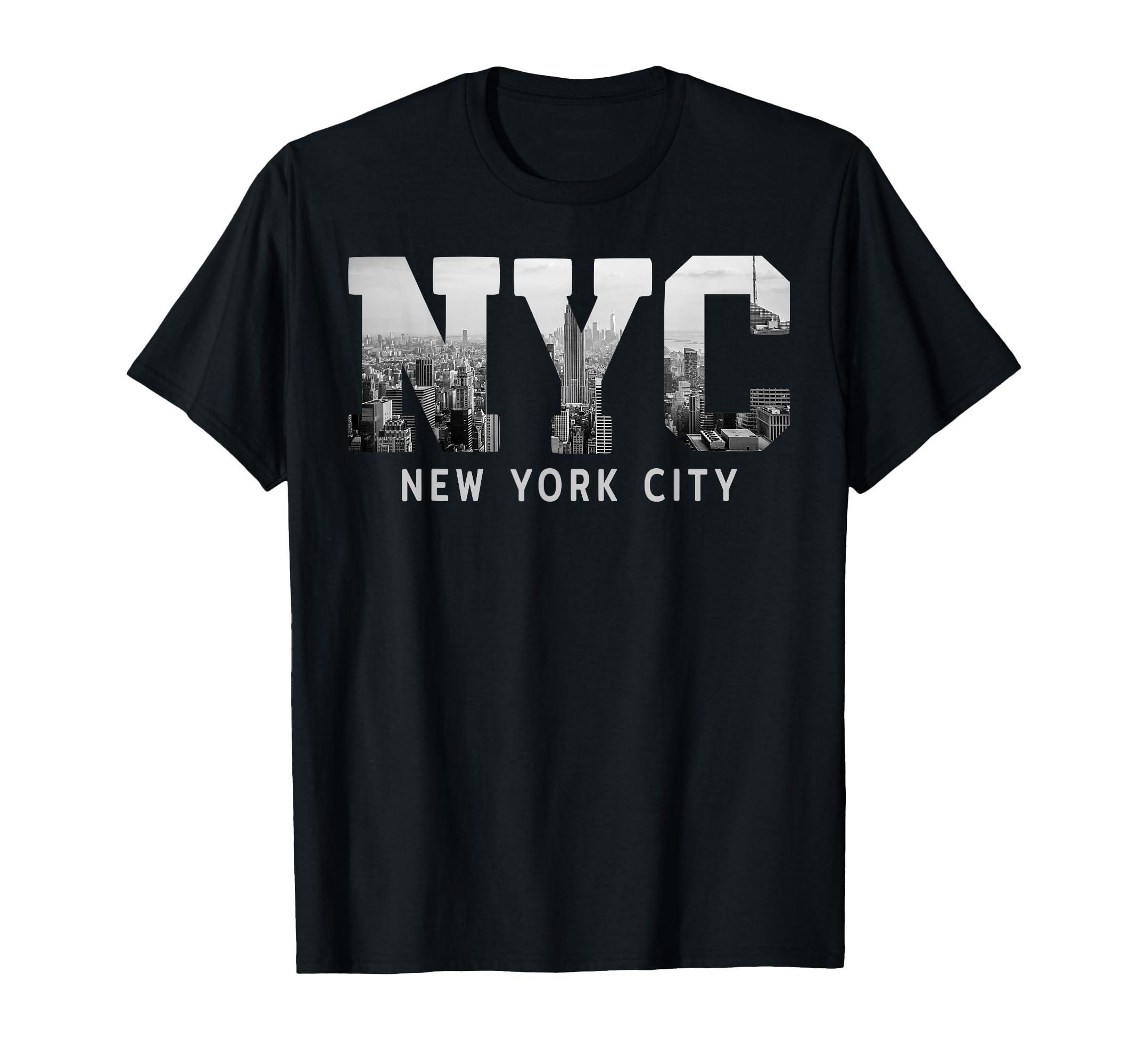 Amazon.com: NYC New York City Skyline Souvenir T-Shirt : Clothing ...