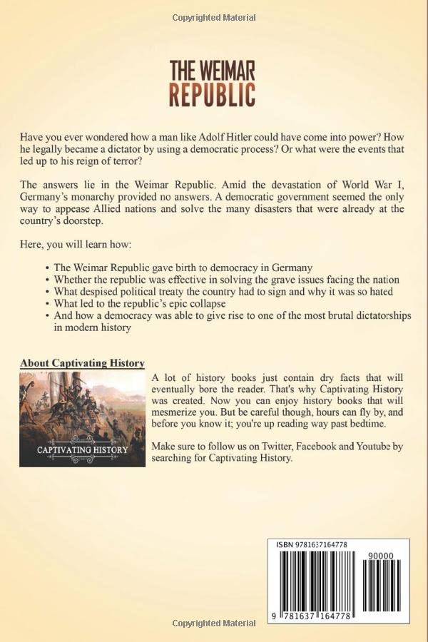 Snapklik.com : The Weimar Republic: A Captivating Guide To The History ...