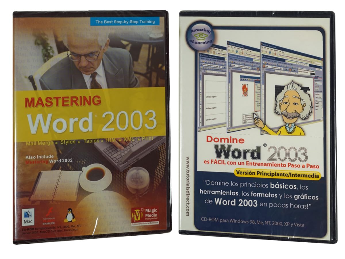 Amazon.com: Aprenda a utilizar Word 2003 para principiantes: versiones ...