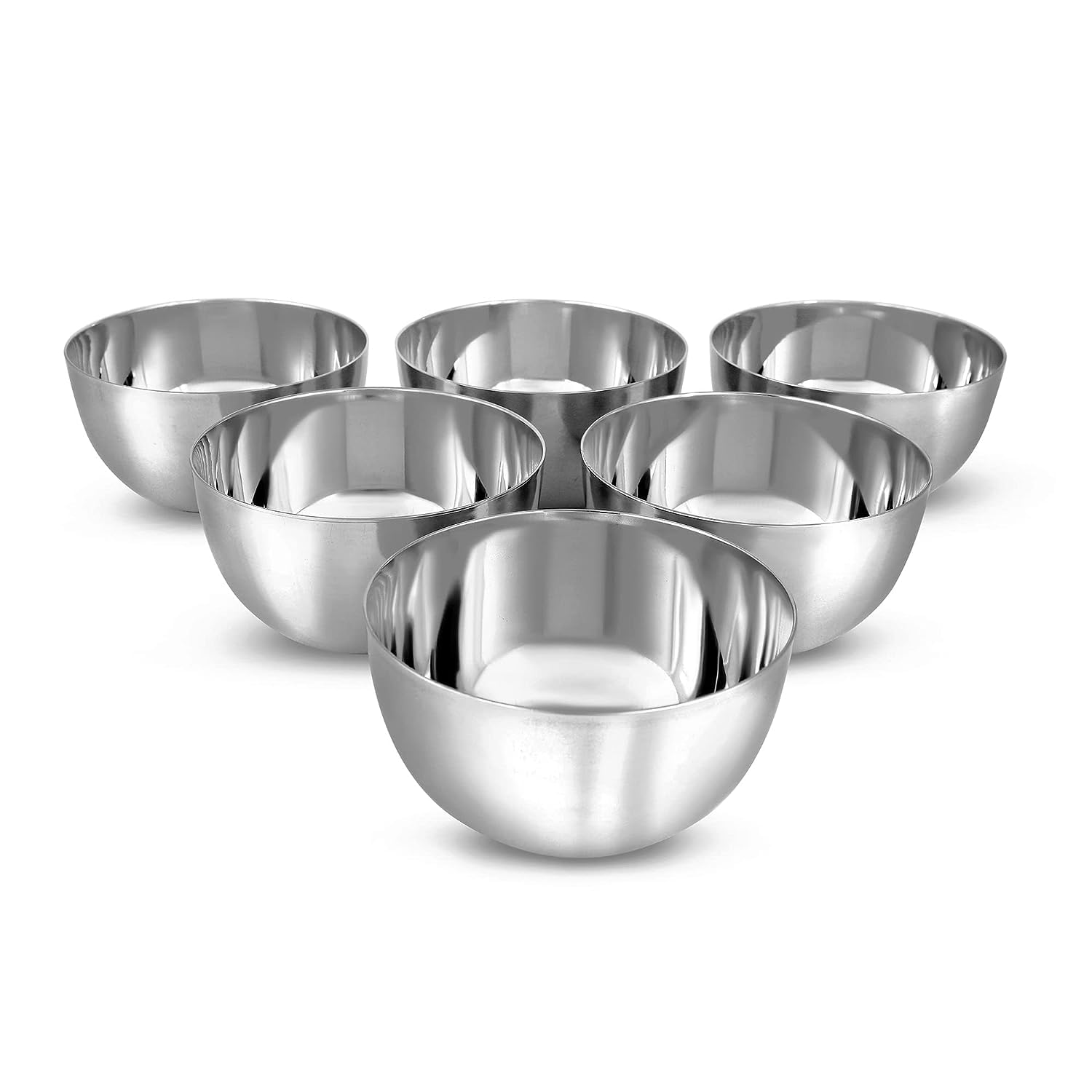 LiMETRO STEEL Stainless Steel Heavy Gauge Bowl | Wati Set with Mirror ...