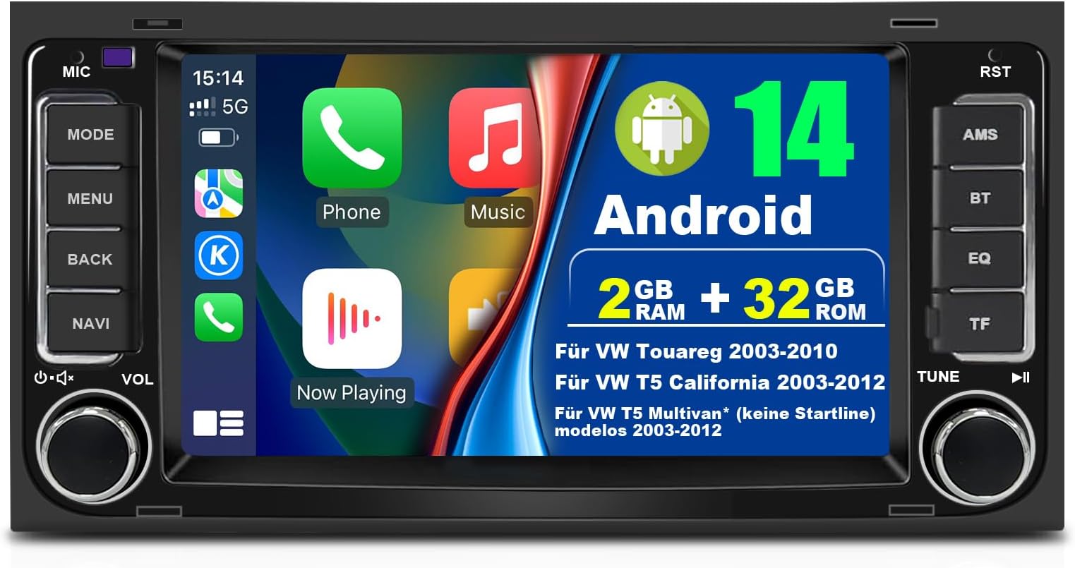 DYNAVIN Android Autoradio Navi für VW T5 Multivan California, 9 Zoll ...