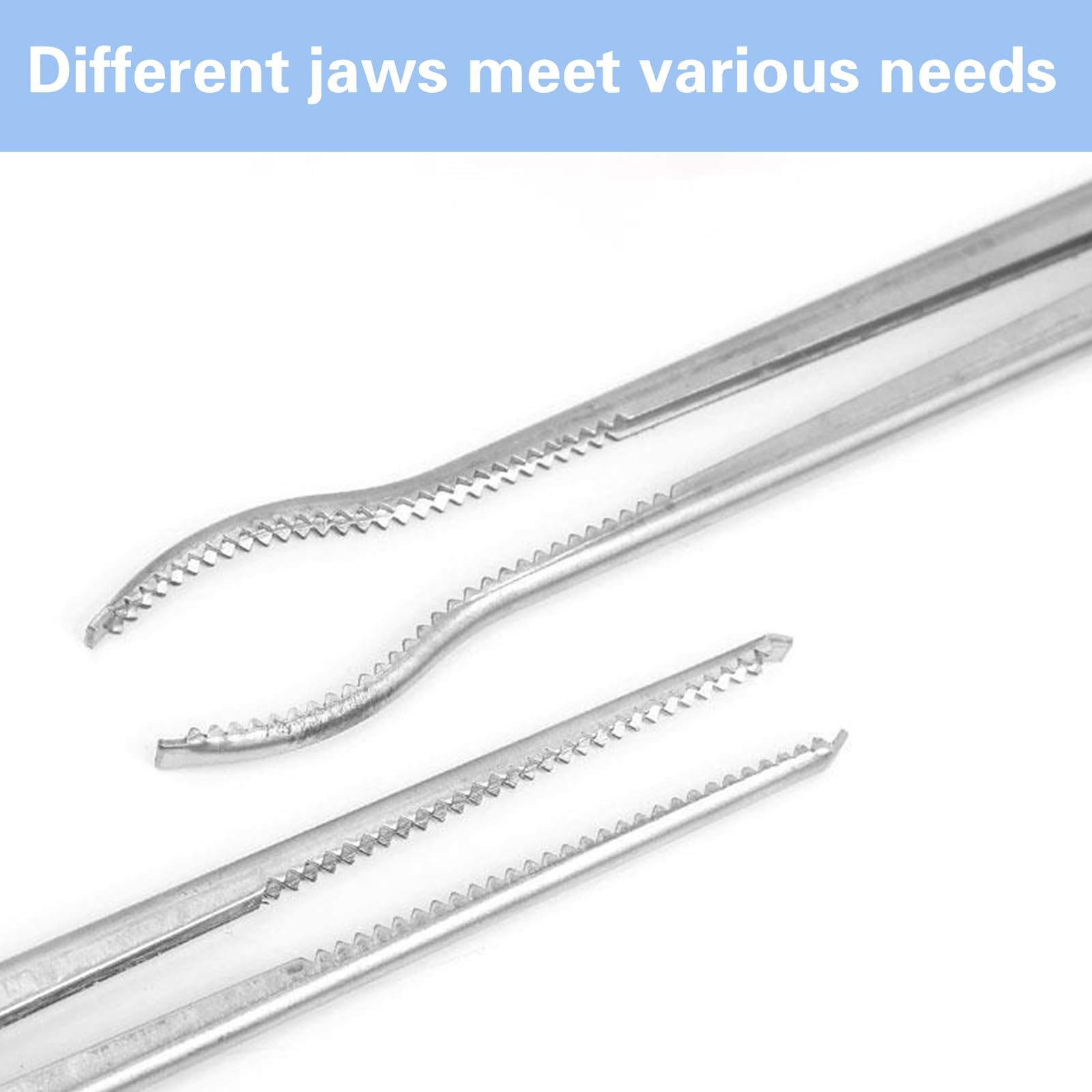 Snapklik.com : 2 PCS Snake Feeding Tongs 15 Inch Extra Long Stainless ...