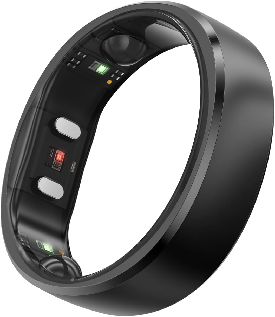 Amazon.com: Smart Ring for Men Blood Pressure Monitor Fitness Ring with ...