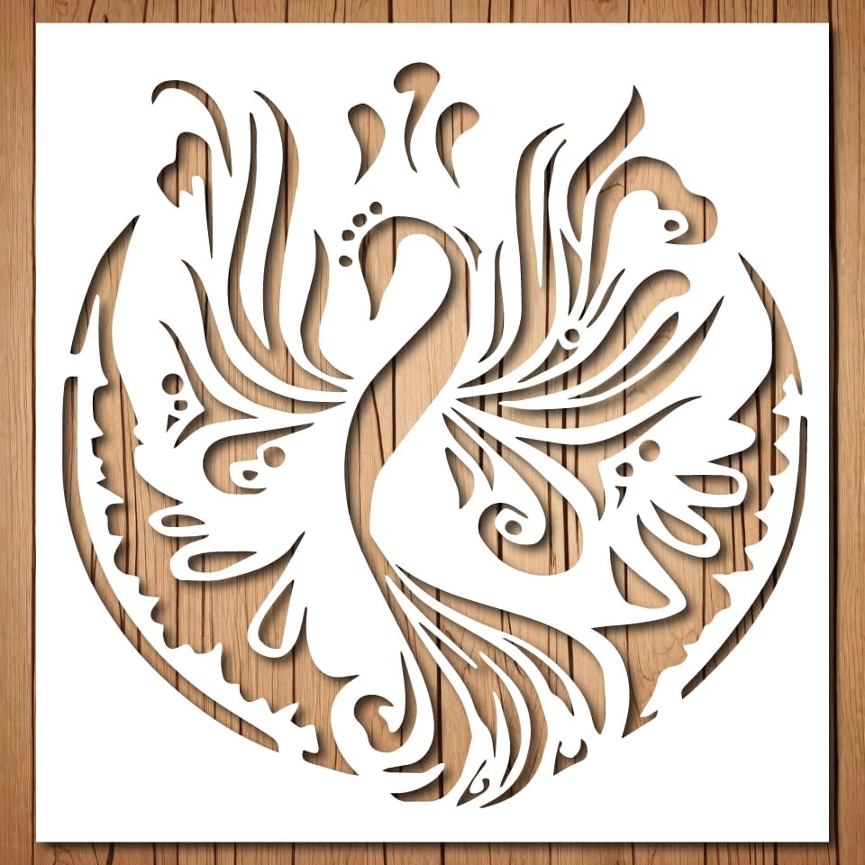 Amazon.com : Phoenix Stencil | Reusable Graffiti Street Art Stencils ...