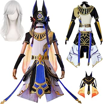 Amazon.com: ACEOROWO Cyno Cosplay Costume Unisex Cyno Cosplay Outfit ...