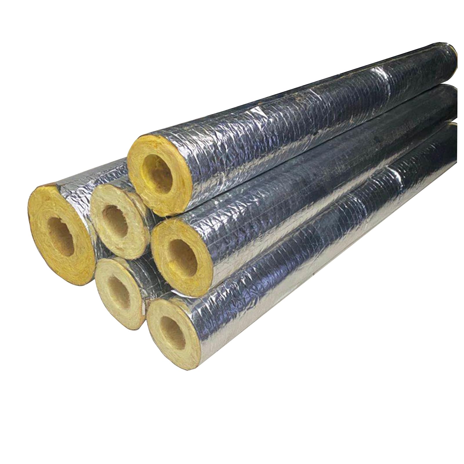 Fiberglass Pipe Insulation Johns Manville, 3 1/8" ID (3" CTS) X 1"
