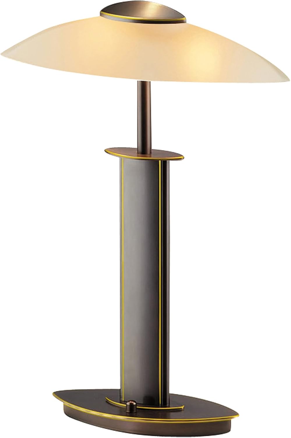 Holtkoetter 6243 HBOB CHA Halogen Table Lamp, Hand-Brushed Old Bronze ...