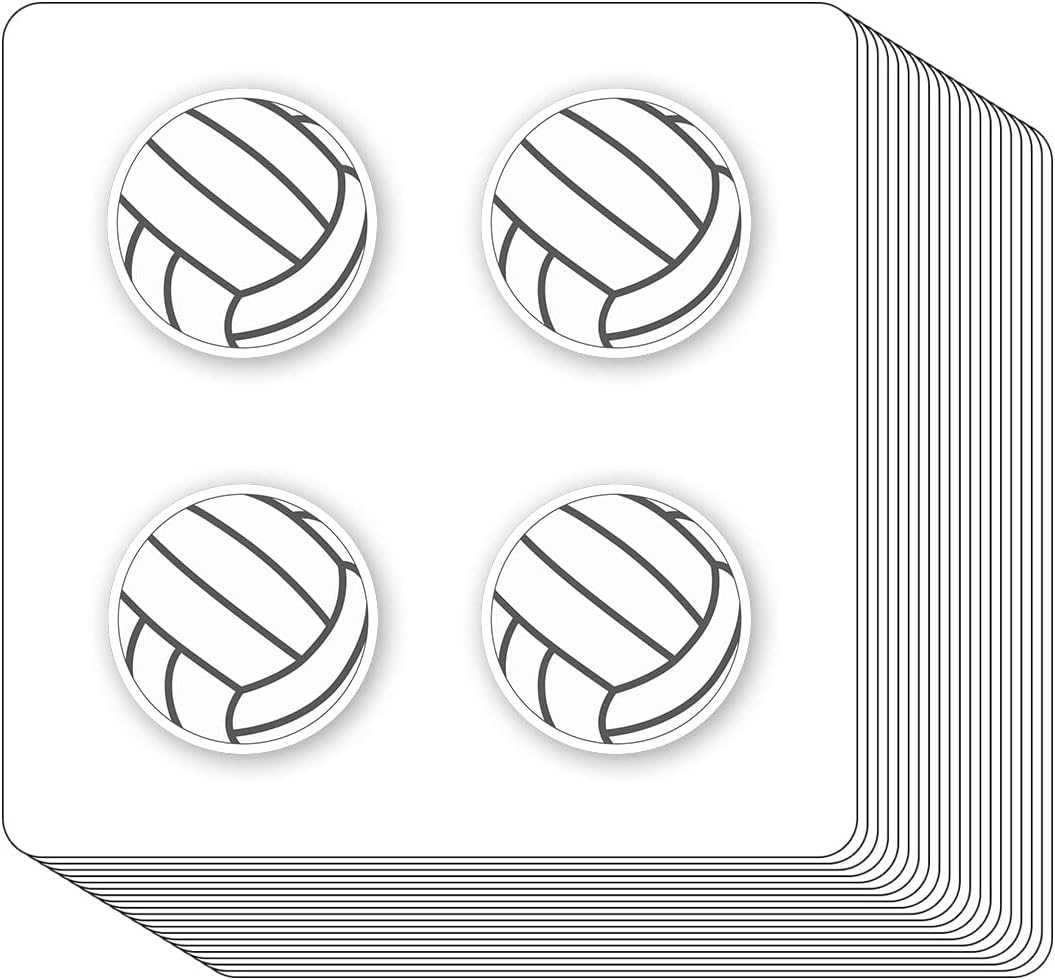 Amazon.com: Volleyball Stickers, 50PCS Hapiuen Vinyl Waterproof ...