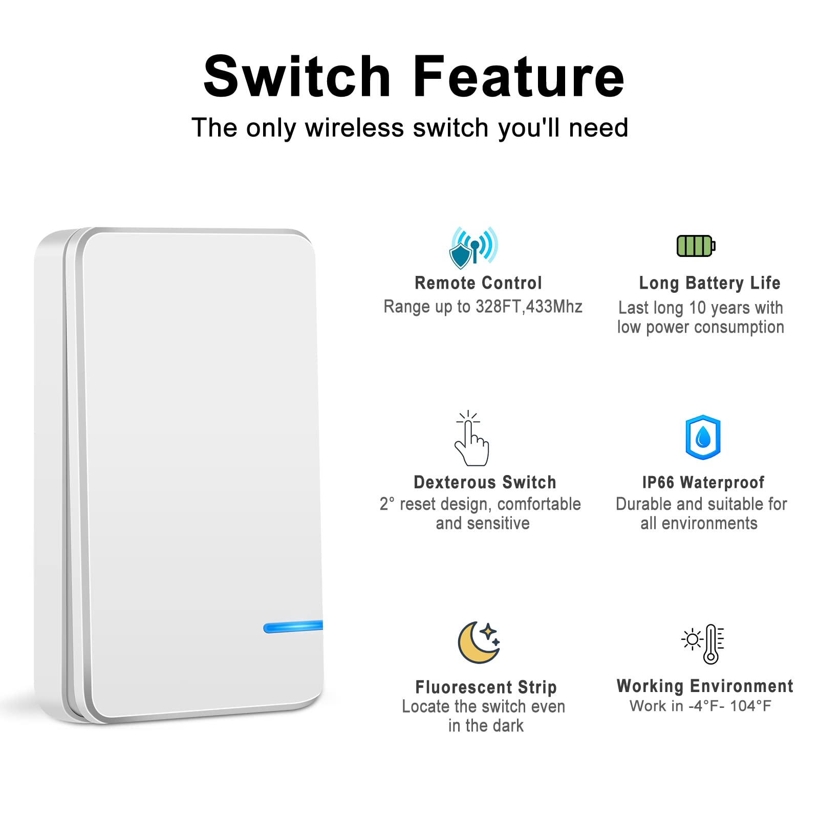 Snapklik.com : Upgraded Wireless Light Switch,Microstrip Antenna Remote ...