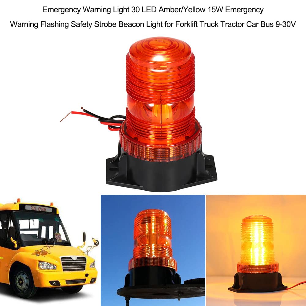 Emergency Vehicle Amber Warning Lights