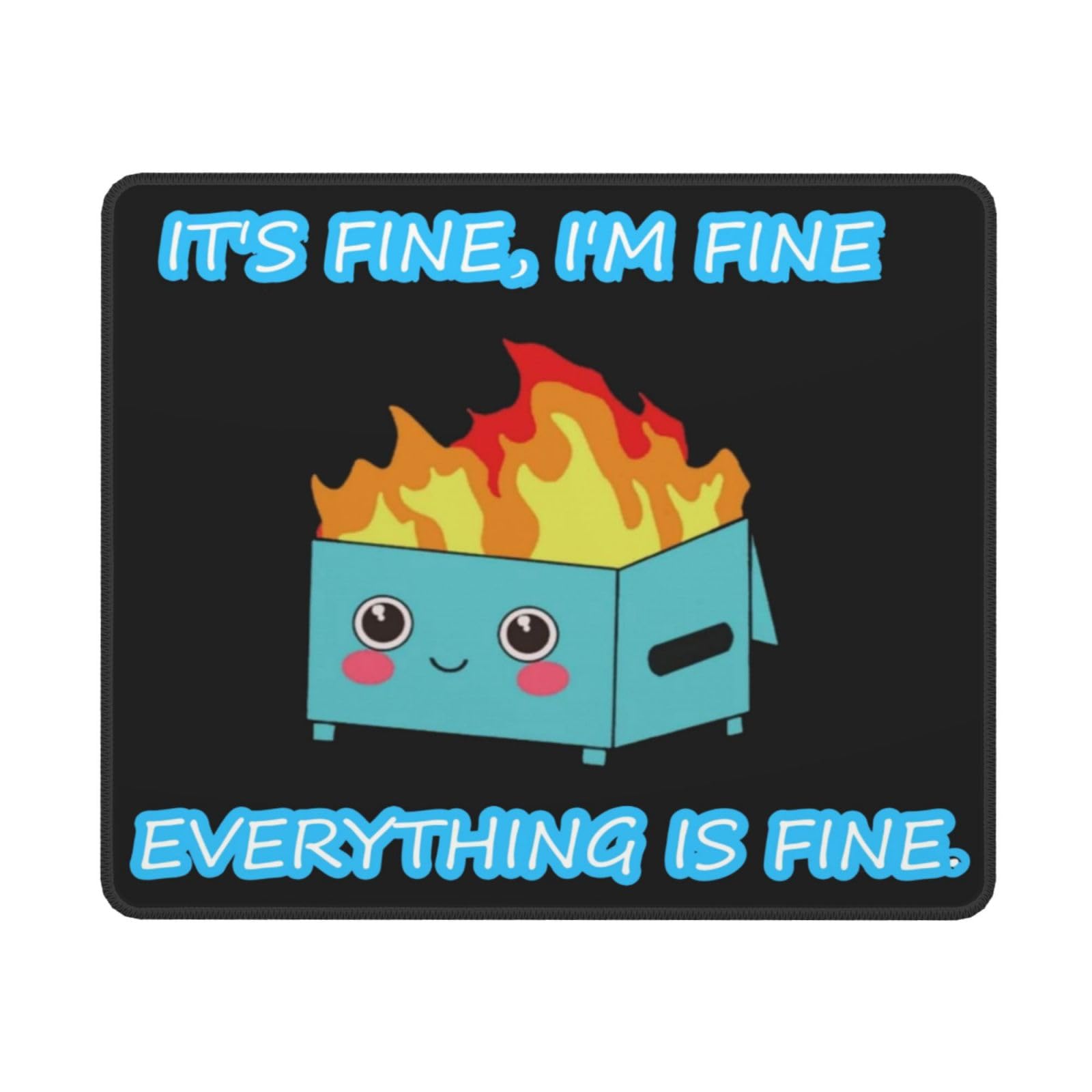 Amazon.com: Dumpster on Fire Funny Meme Mouse Pad Cute Mousepad with ...