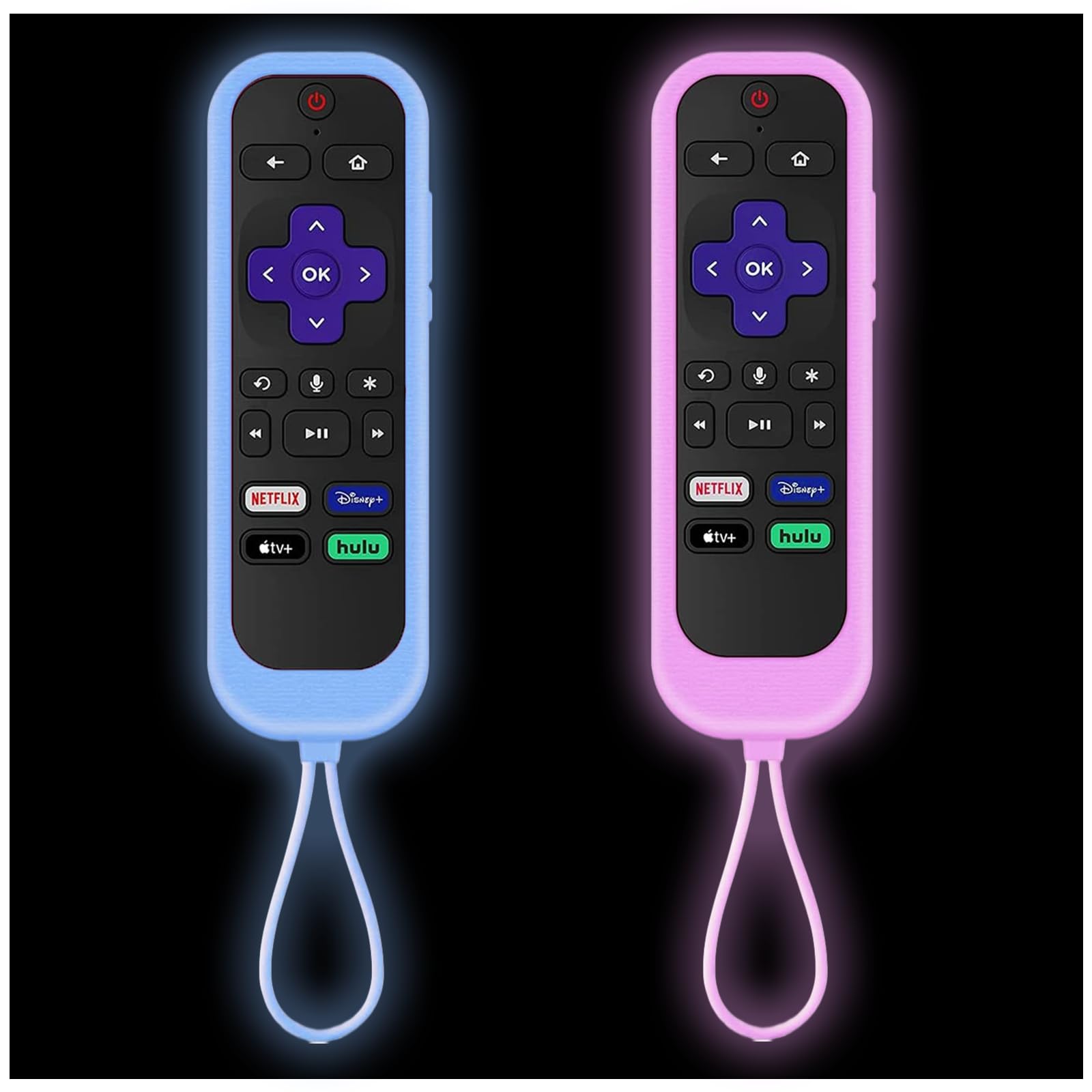 Amazon.com: 2Pack Roku Remote Cover with Tracker | Onn Roku Remote ...
