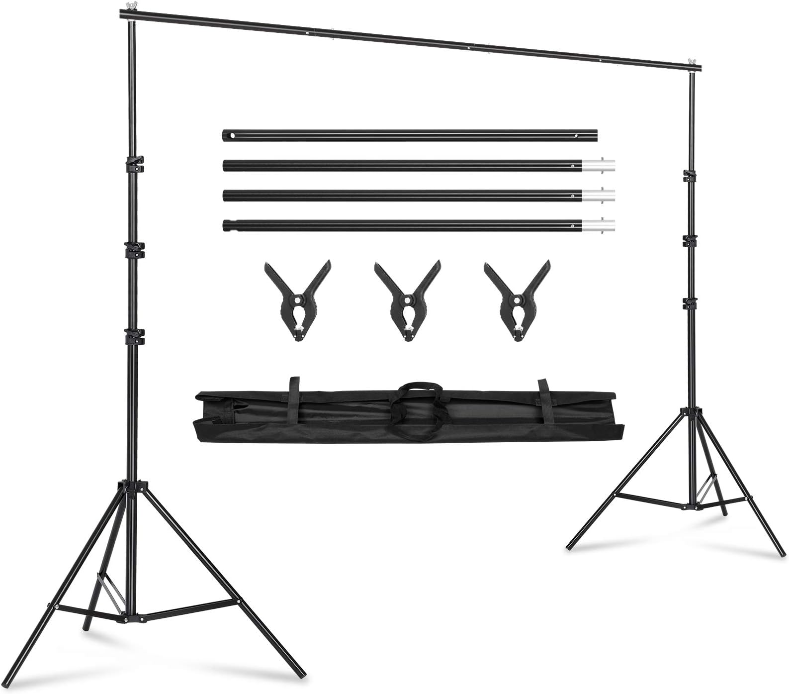 Amazon.com : Kshioe Backdrop Support Stand 6.4x10FT Photo Backdrop ...
