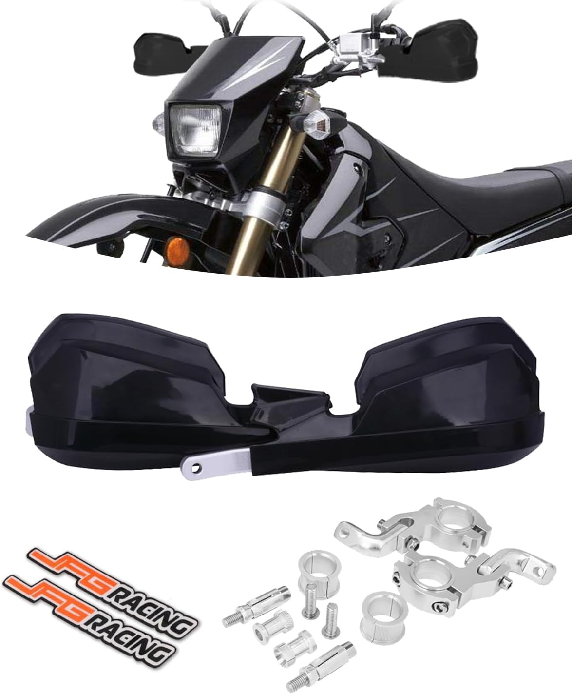 Amazon.com: JFG RACING Dirt Bike Motorcycle Hand Guards,Universal for 7 ...