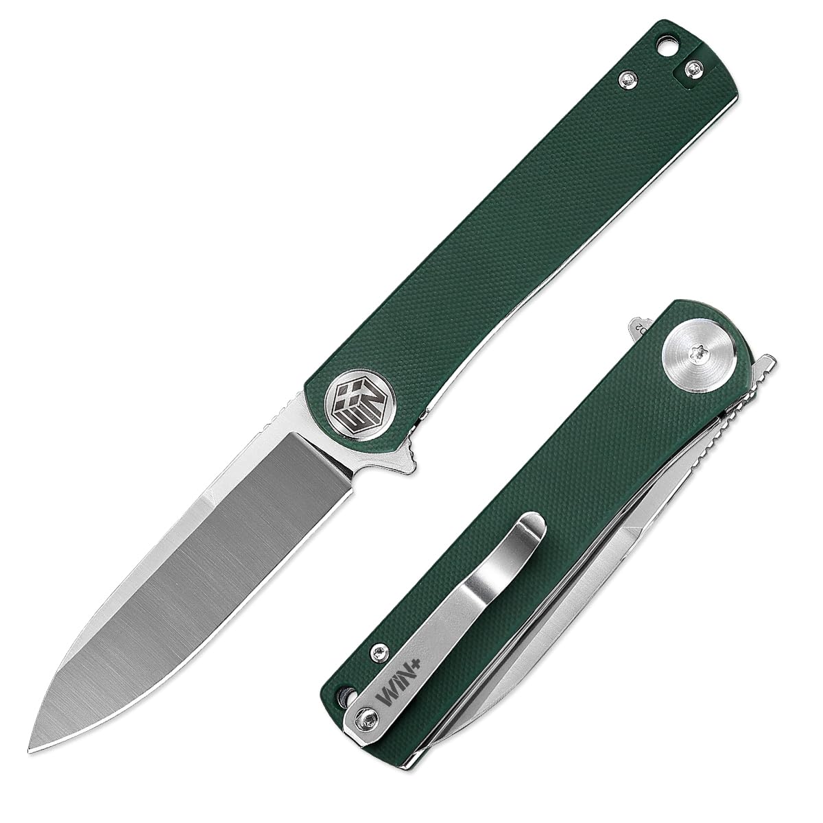 Amazon.com : WIN+ Pocket Knife, Folding Knife with Clip, Tactical ...