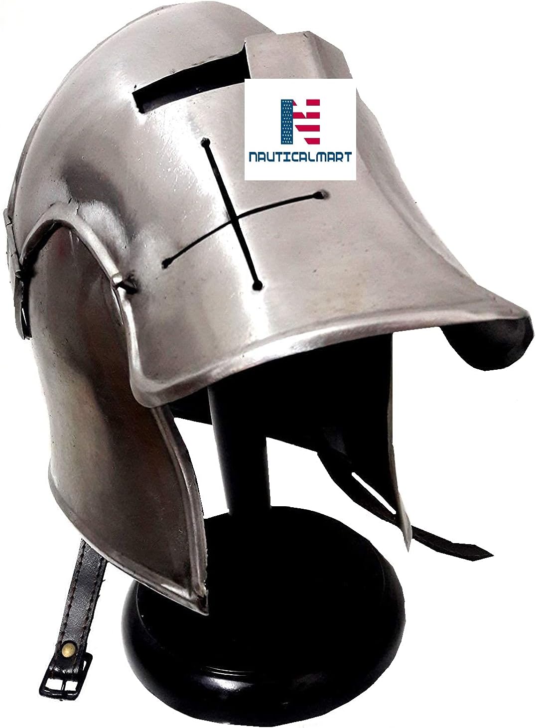 Amazon.com: NauticalMart Medieval Flared Barbute Fighting Combat Helmet ...