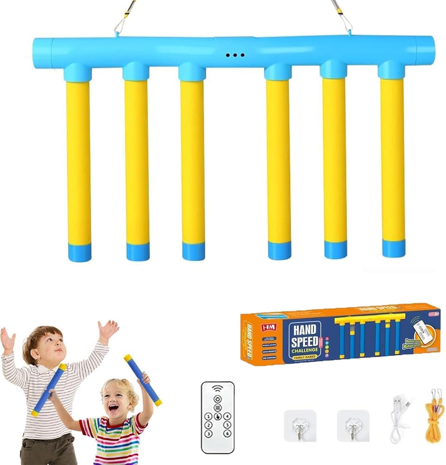 Amazon.com: Reflex Challenge Game, Reflective Drop Stick Challenge Game ...