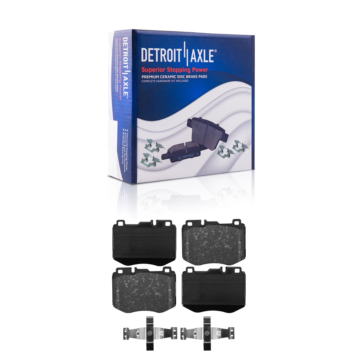 Amazon.com: Detroit Axle - Front Brake Pads for Mercedes-Benz C300 ...