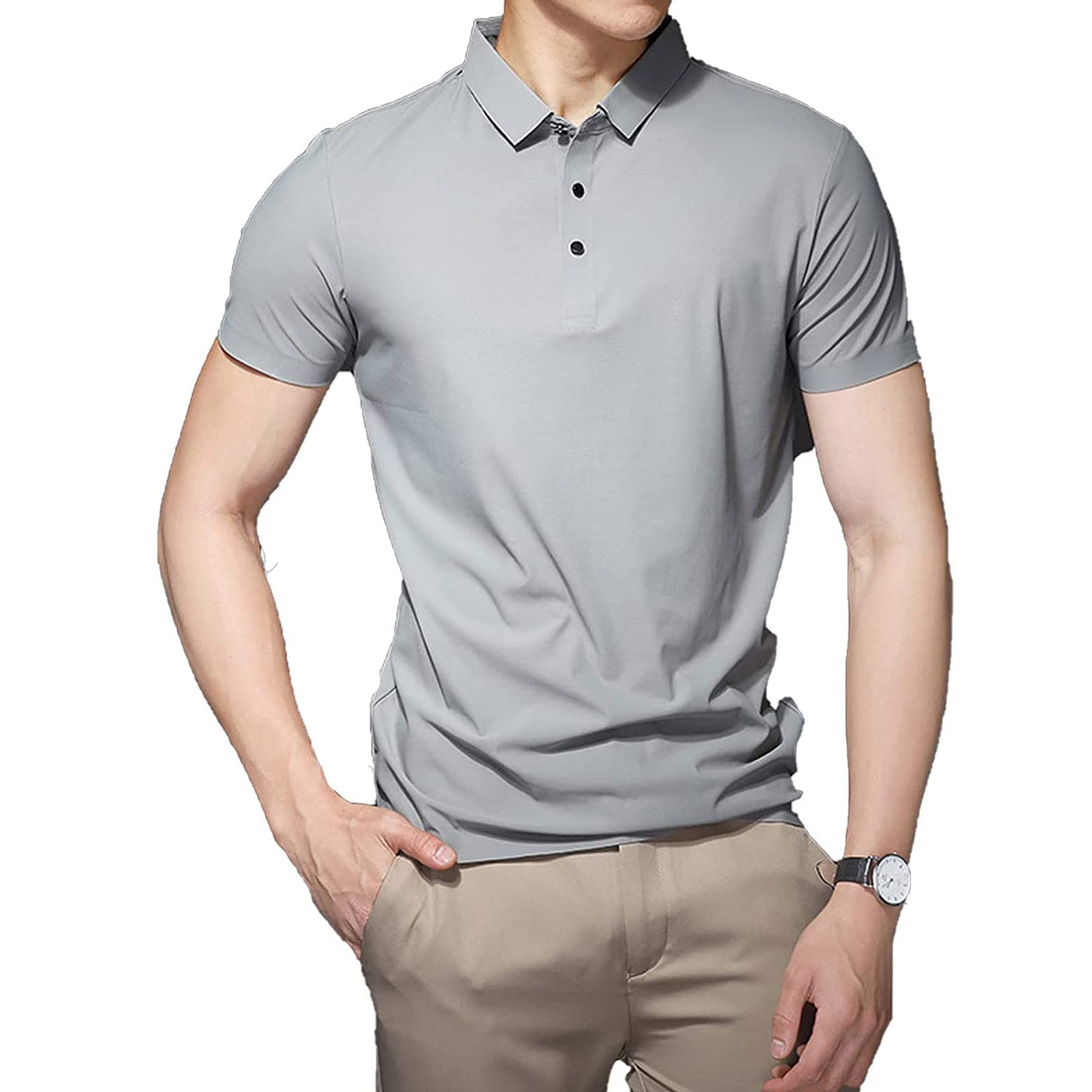 Light Gray Polo Shirts