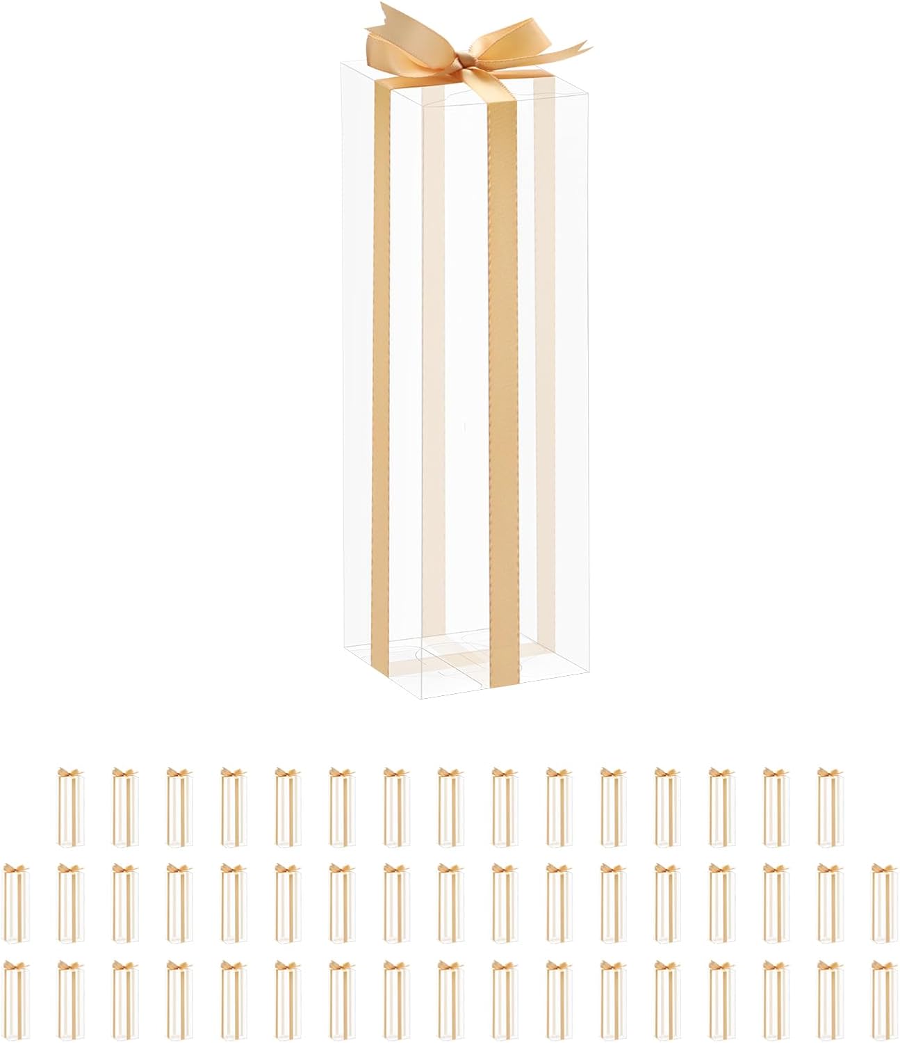 Amazon.com: HAPPY POTATO 50 Pack PET Clear Macaron Boxes for 6, Clear ...