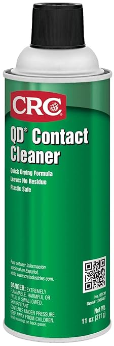 Amazon.com: CRC QD Contact Cleaner 03130 – 11 WT OZ, Plastic Safe ...