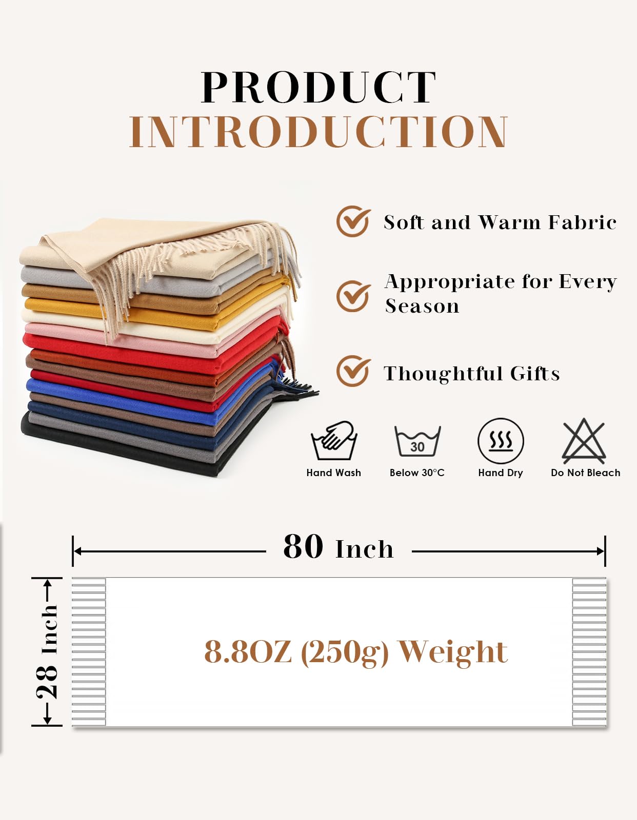 Snapklik.com : PAMEILA Womens Scarf Pashmina Shawls And Wraps For ...