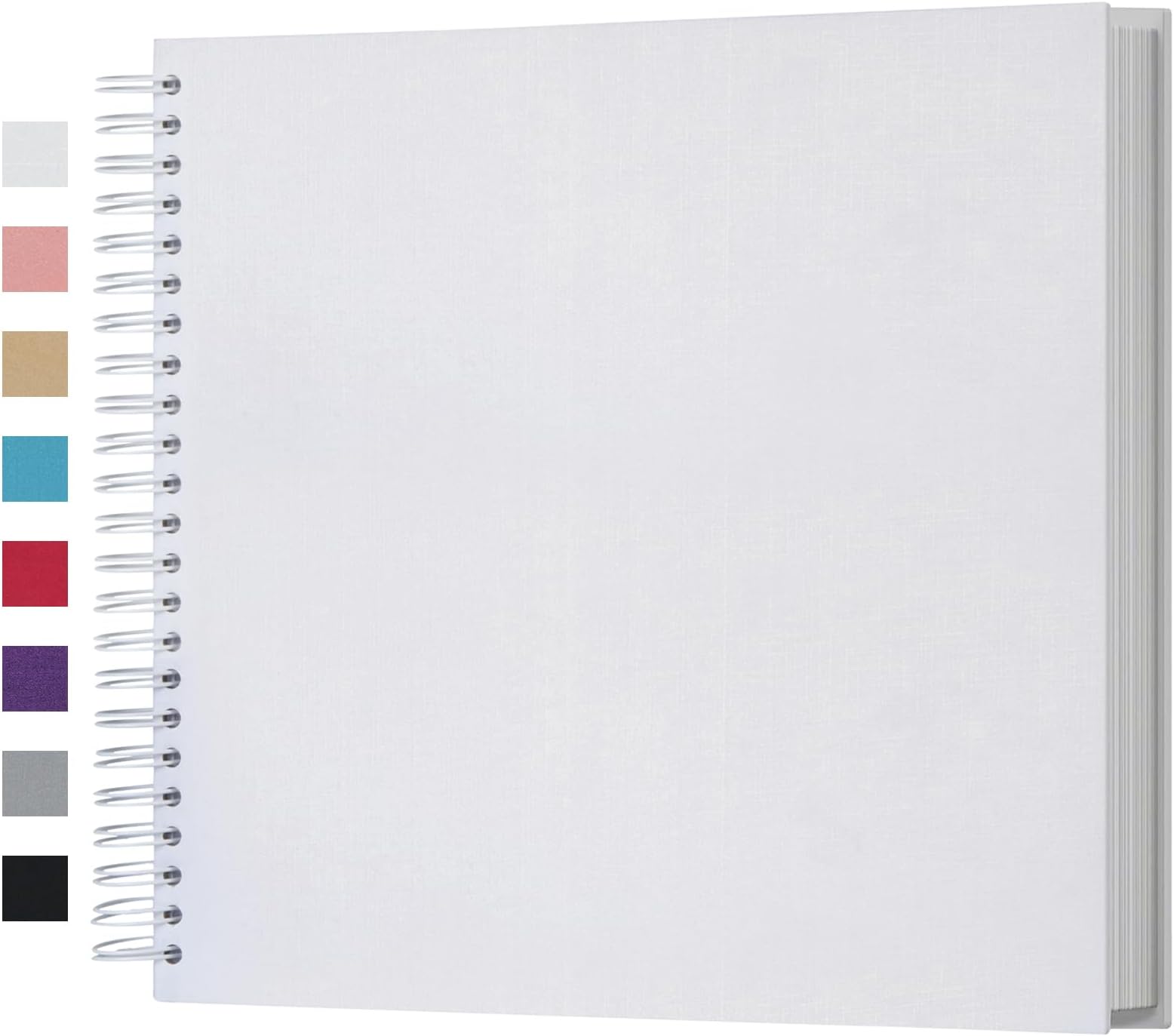 Amazon.com: Paper Junkie 12 x 12 Inches White Scrapbook Album with 40 ...